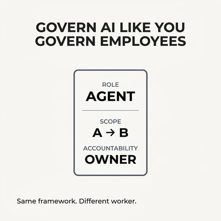 How I govern AI agents using the same framework I use for employees ...